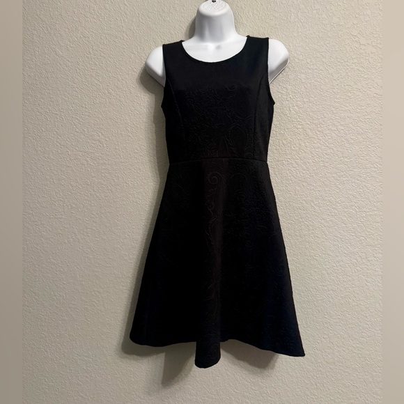 Ginger G | Dresses | Ginger G Little Black Dress Paisleyfloral Texture ...